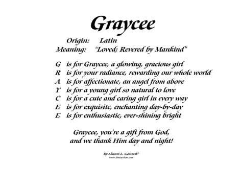 Meaning Of Graycee Lindseyboo