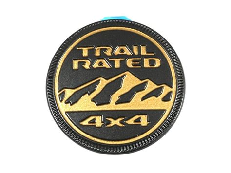 Mopar Emblem Trail Rated Rubicon 392 Black Bronze 5043160aa All