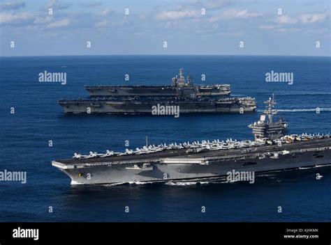 Pacific Ocean Nov 12 2017 The Aircraft Carriers Uss Ronald Reagan