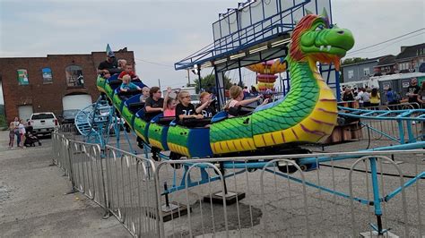 Sea Dragon Wagon Coaster At Aurora Farmers Fair Indiana Youtube