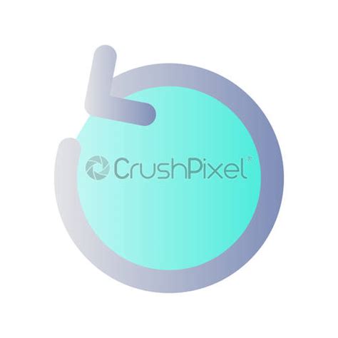 turn flat gradient color ui icon stock vector 5271503 crushpixel