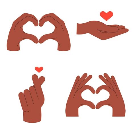 Hands Making Sign Heart By Fingers Finger Heart Symbol Message Of Love