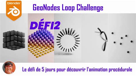Geometry Nodes Loop Challenge🧩 Défi 25🚀 Youtube