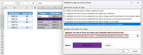 Mise en Forme Conditionnelle Basée sur le Résultat de RECHERCHEV Excel et Google Sheets