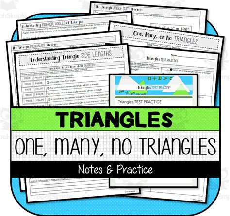 Unique Triangles Worksheet