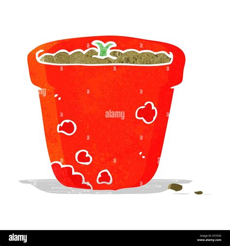 Quirky Flower Pot Stock Vector Images Alamy