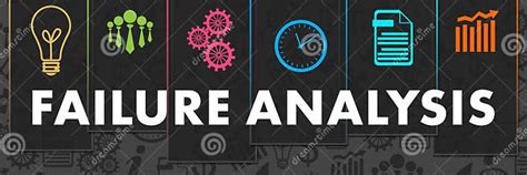 Failure Analysis Business Symbols Grey Texture Colorful Stripes Stock