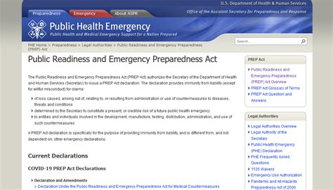 Hhs Amends Prep Act Declaration Including To Expand Access To Covid 19