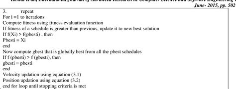 Table 41 From Comparison Of Particle Swarm Optimization And Genetic Algorithm For Load