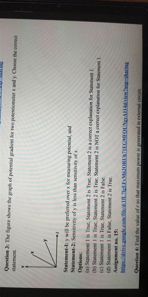 Question 3 The Figure Shows The Graph Of Potential Gradient For Two Pote