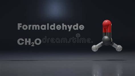 Formaldehyde 3d Formula Structure Ch2o Stock Video Video Of