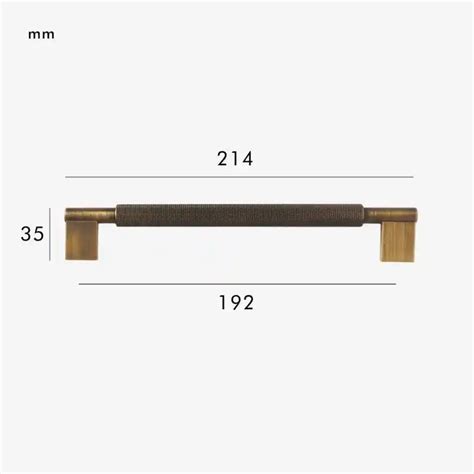 Urbano Knurled Solid Brass Kitchen And Cabinet Handle