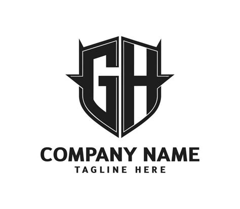 Gh Modern Monogram Logo Premium Ai Generated Vector