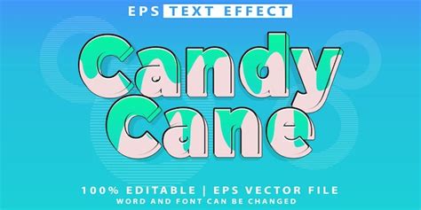 Premium Vector Candy 3d Text Effect Editable