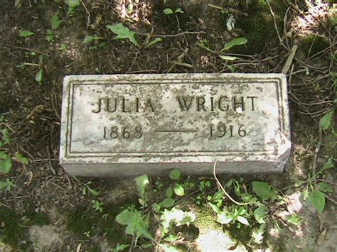 Julia Wright 1868 1916 Monumento Find A Grave