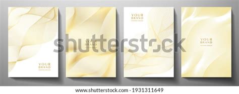 Technology Cover Background Design Set Luxury Stock Vector Royalty