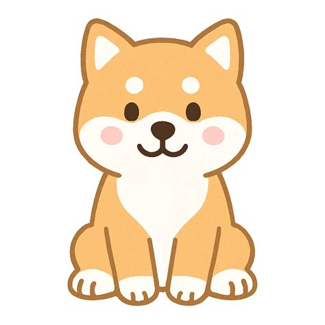 かわいい秋田犬｜イラスト・フリー素材なら「シンテリ」