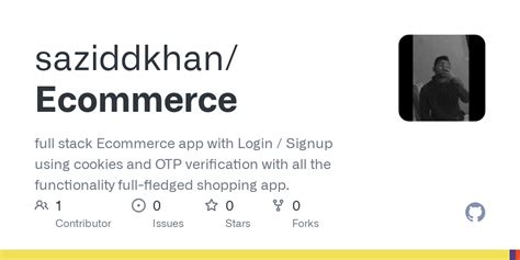 Github Saziddkhanecommerce Full Stack Ecommerce App With Login