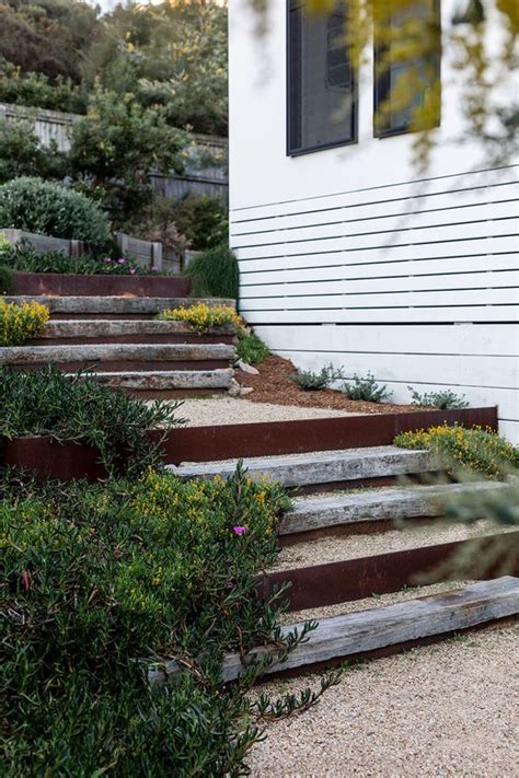 40 Natural Wood Garden Steps Ideas Digsdigs