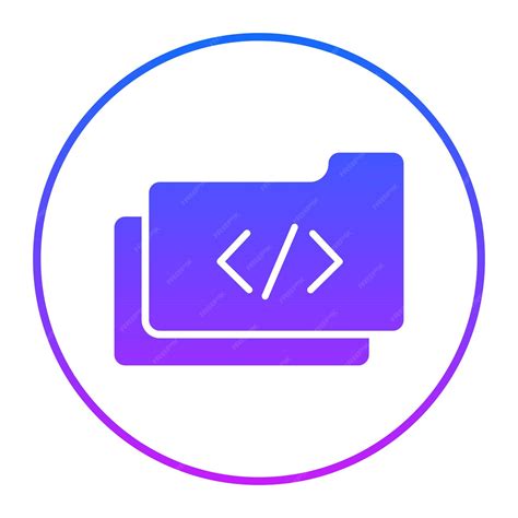 Premium Vector Coding Folder Vector Illustration