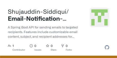 GitHub Shujauddin Siddiqui Email Notification Service With Spring Boot A Spring Boot API For