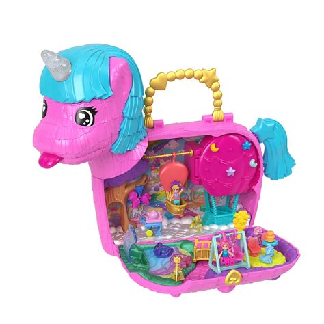 Polly Pocket Unicorn Partyland Playset Compact Toy Set