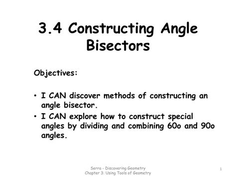 Ppt 34 Constructing Angle Bisectors Powerpoint Presentation Free Download Id2337138