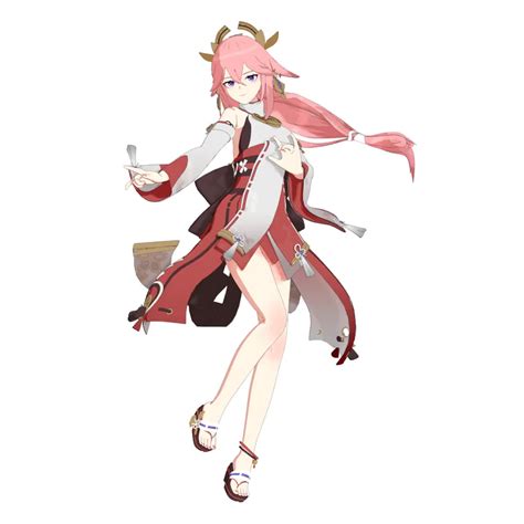 Ai Art Lora Model Yae Miko Genshin Impact Character Lora 1200 Pixai My Xxx Hot Girl