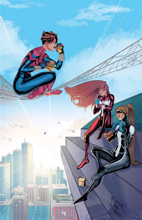 Spidergirl Lunchbreak Commission By Bluerollerball On Deviantart