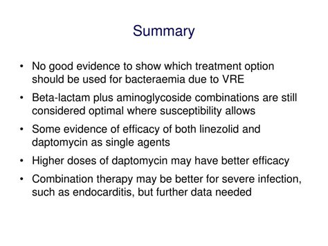 Ppt Vre Treatment Options For Severe Infections Powerpoint