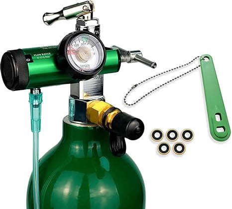 Brass Integral 50 Psi O2 Regulator For Oxygen Cylinder Cga