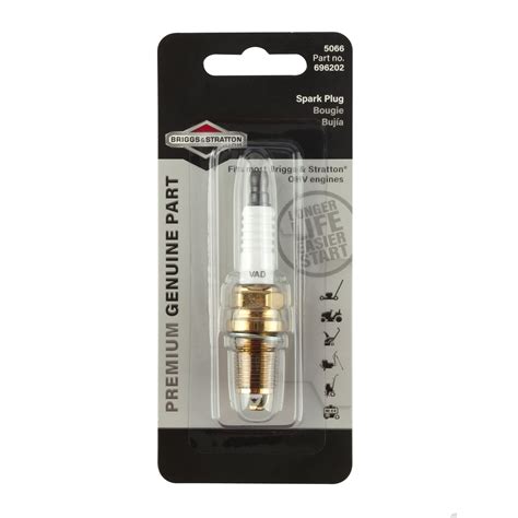 Briggs And Stratton Spark Plug Part Number 696202 Model 5066k