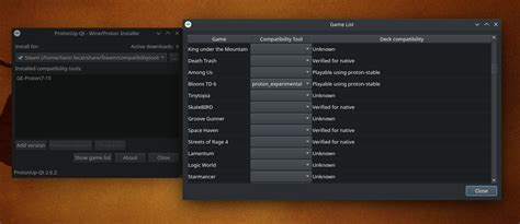 Easy GE Proton Installer ProtonUp Qt Now Shows Steam Deck Compatibility GamingOnLinux