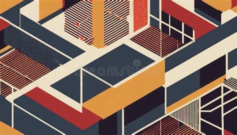 Bold Geometric Zig Zag Pattern For Surface Printing Stock Illustration