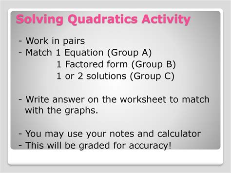 Warm Up 2 Solve By Factoring A X2 10x 9 B 4x2 15x Ppt Download