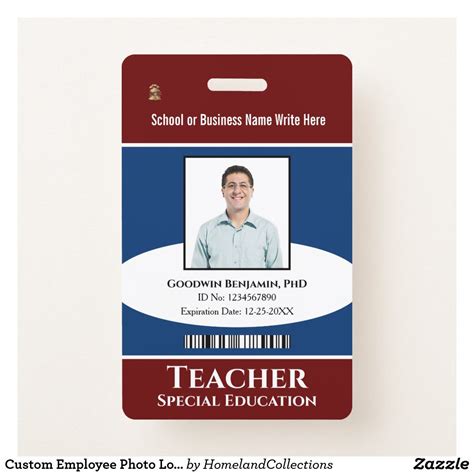 Medical Alert Photo Name Contact Id Card Custom Badge Zazzle Artofit