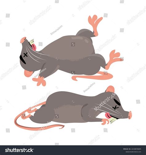 Dead Mouse Dead Mice Cartoon Illustration Stock Vector Royalty Free 2218876695 Shutterstock