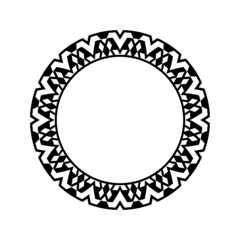 Premium Vector Ornamental Pattern Design Circle Frame Ornamental