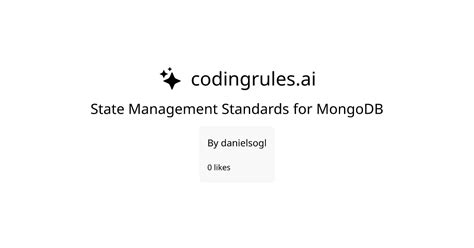 state management standards for mongodb coding rules codingrules ai