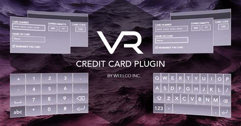 Credit Card Vr Plugin 입출력 관리 Unity Asset Store Credit Card Vr Plugin 입출력 관리 Unity Asset Store