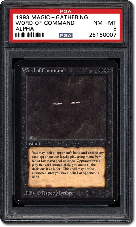 Psa Set Registry Collecting The 1993 Magic The Gathering Alpha Mtg