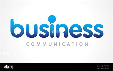 Business Communication Creative Word Lettering Business Structure
