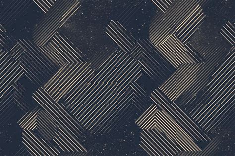 Abstract Geometric Pattern Of Intersecting Lines With A Starry Night Background Premium Ai