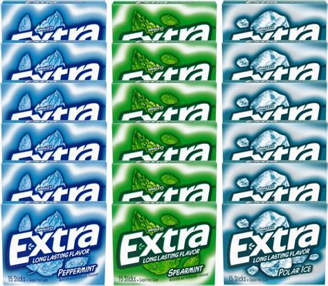 Extra Cinnamon Sugarfree Gum 15 Count Pack Of 10 Piece