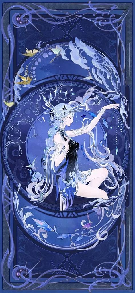 貂蝉穆夏壁纸—馥梦 小红书 花瓣网