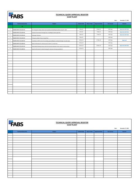 Technical Query Approval Register Sp Pdf Building Hydrology