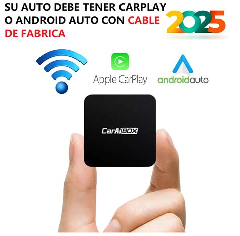 Adaptador Android Auto Y Apple Carplay InalÁmbrico 2 En 1