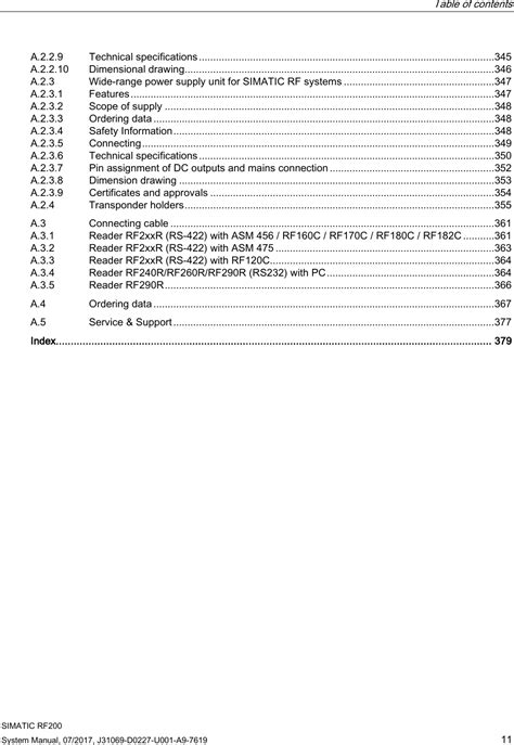 Siemens Rf280r Rfid Reader 13 56 Mhz User Manual Simatic Rf200