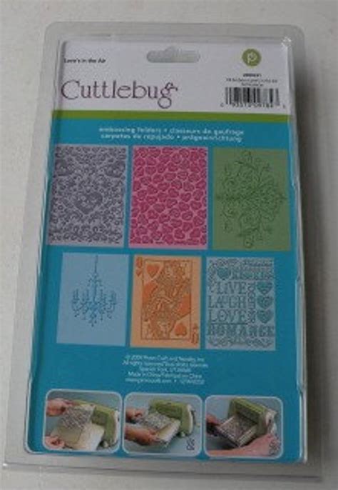 Provo Craft Cuttlebug Embossing Folder Set Of 6 Loves In The Air Etsy