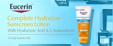 Eucerin Sun Complete Hydration Body And Face Sunscreen Lotion Spf 50